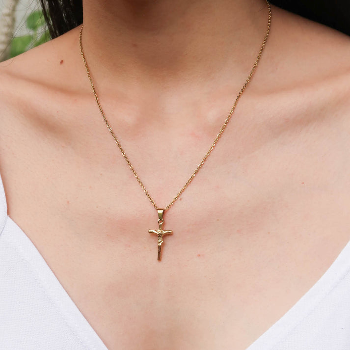 Mini Crucifix Necklace – La Rosa PH